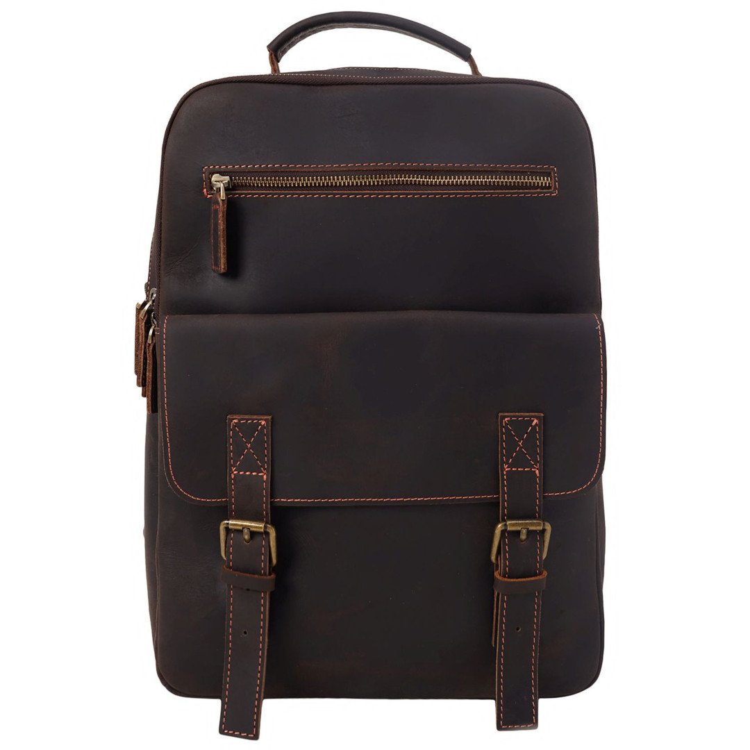 Винтажный мужской кожаный рюкзак Buffalo Bags коричневый M2260C ...