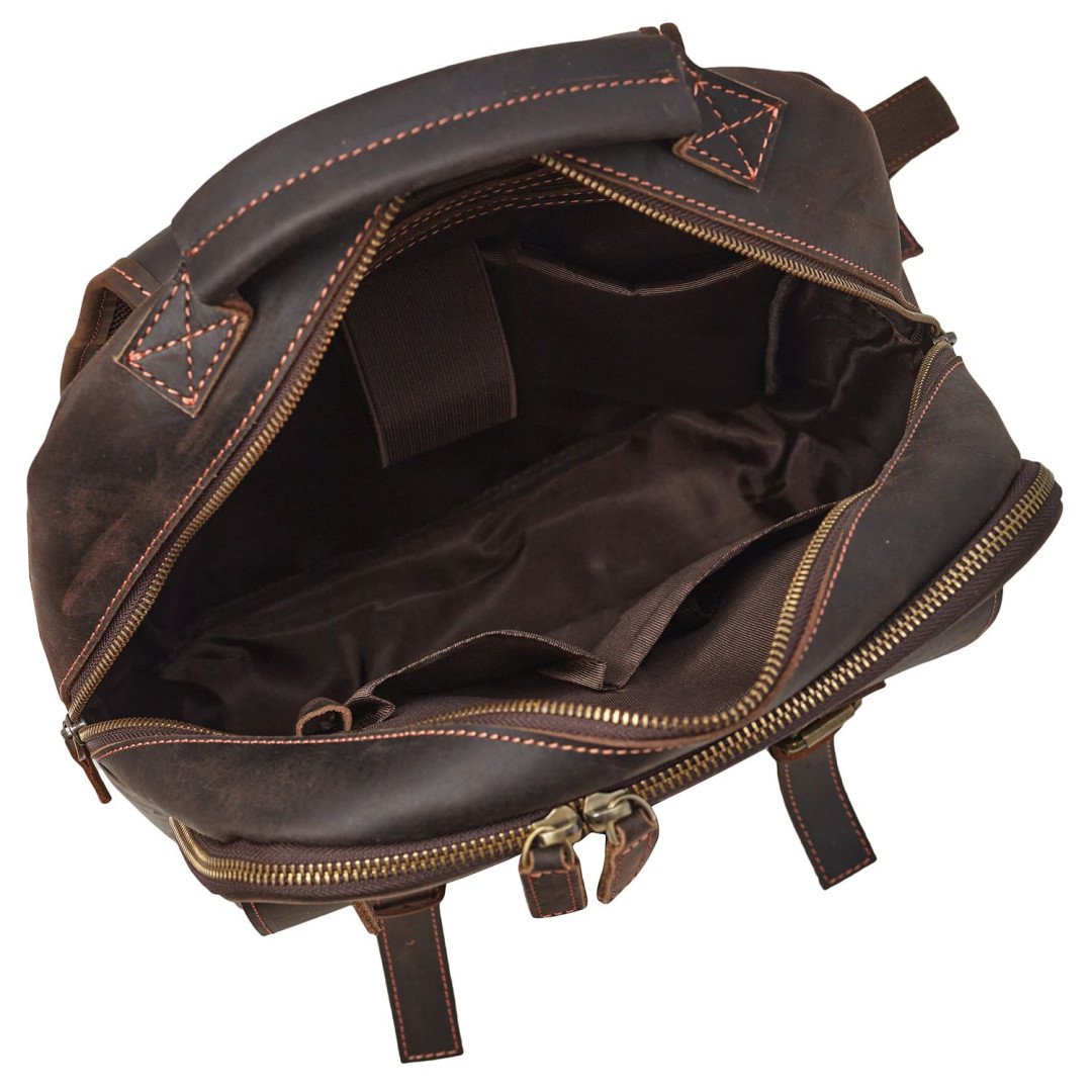 Винтажный мужской кожаный рюкзак Buffalo Bags коричневый M2260C ...