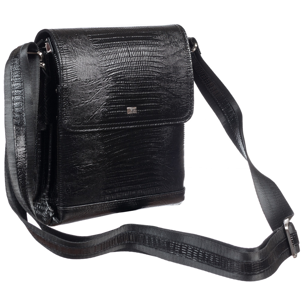 Мужская кожаная сумка DESISAN черная 1354-143 - купить Сумки через ...